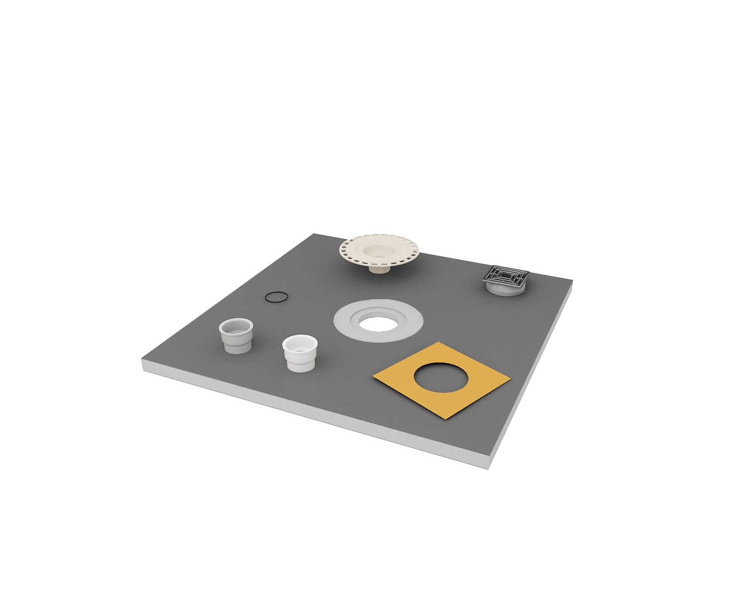 Shower Pan Center Drain With Center Drain ZH Tiles Warehouse shower-pan-center-drain-with-center-drain-zh-tiles-warehouse